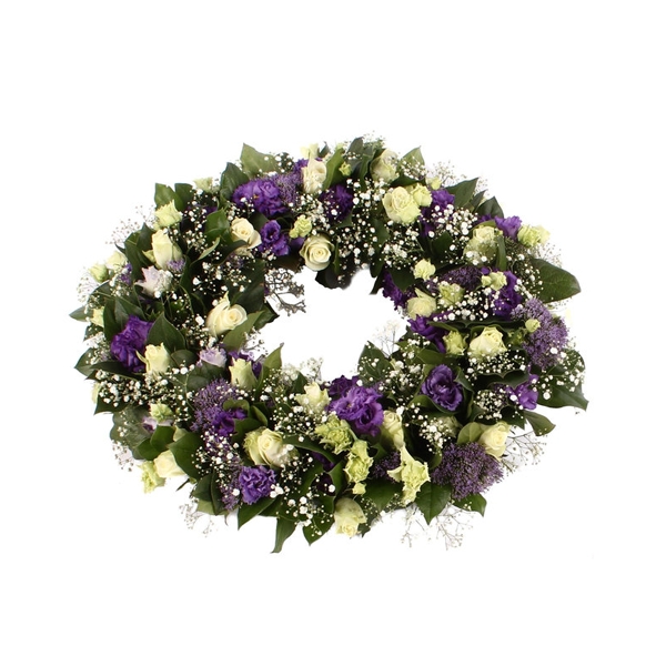 Rouwkrans Kijkduin - maat S (ø45cm) - Tuincentrum Ockenburgh Den Haag