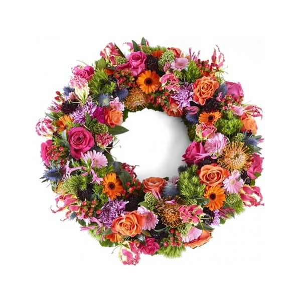 Rouwkrans Pluk - maat S (ø45cm) - Tuincentrum Ockenburgh Den Haag